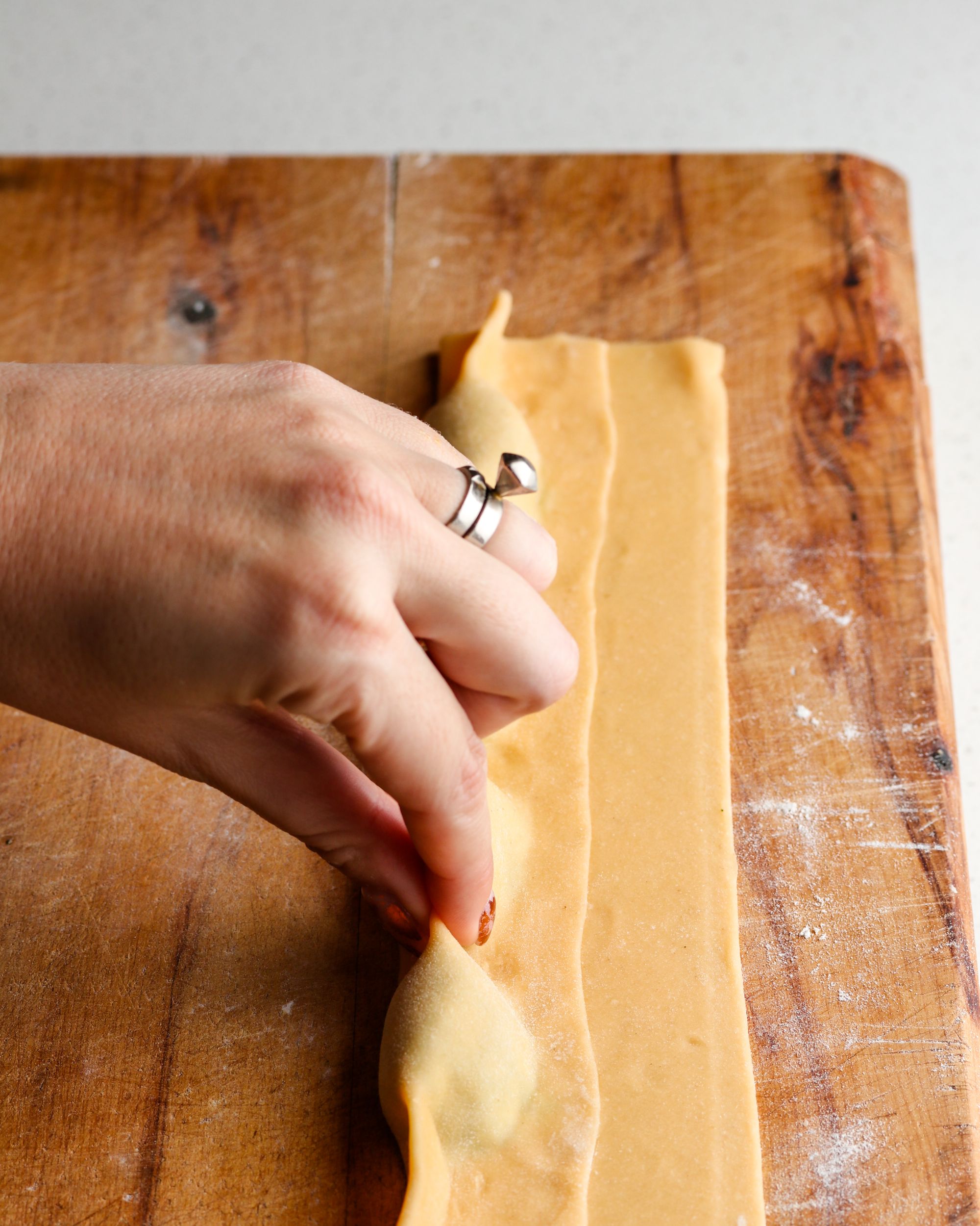 Spinach and Ricotta Agnolotti in a Sage Butter - The Burnt Butter Table