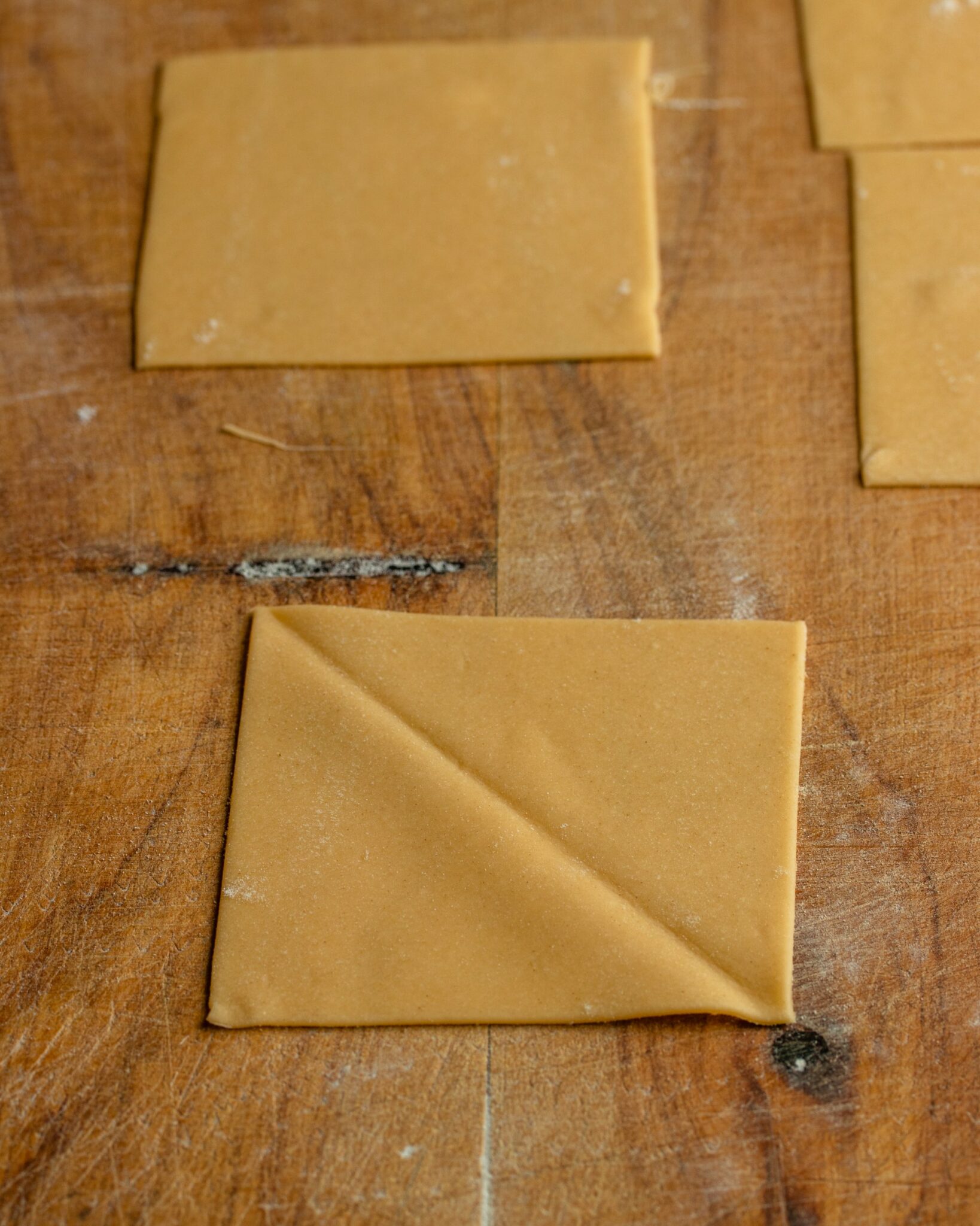 Triangoli with a simple ricotta filling - The Burnt Butter Table