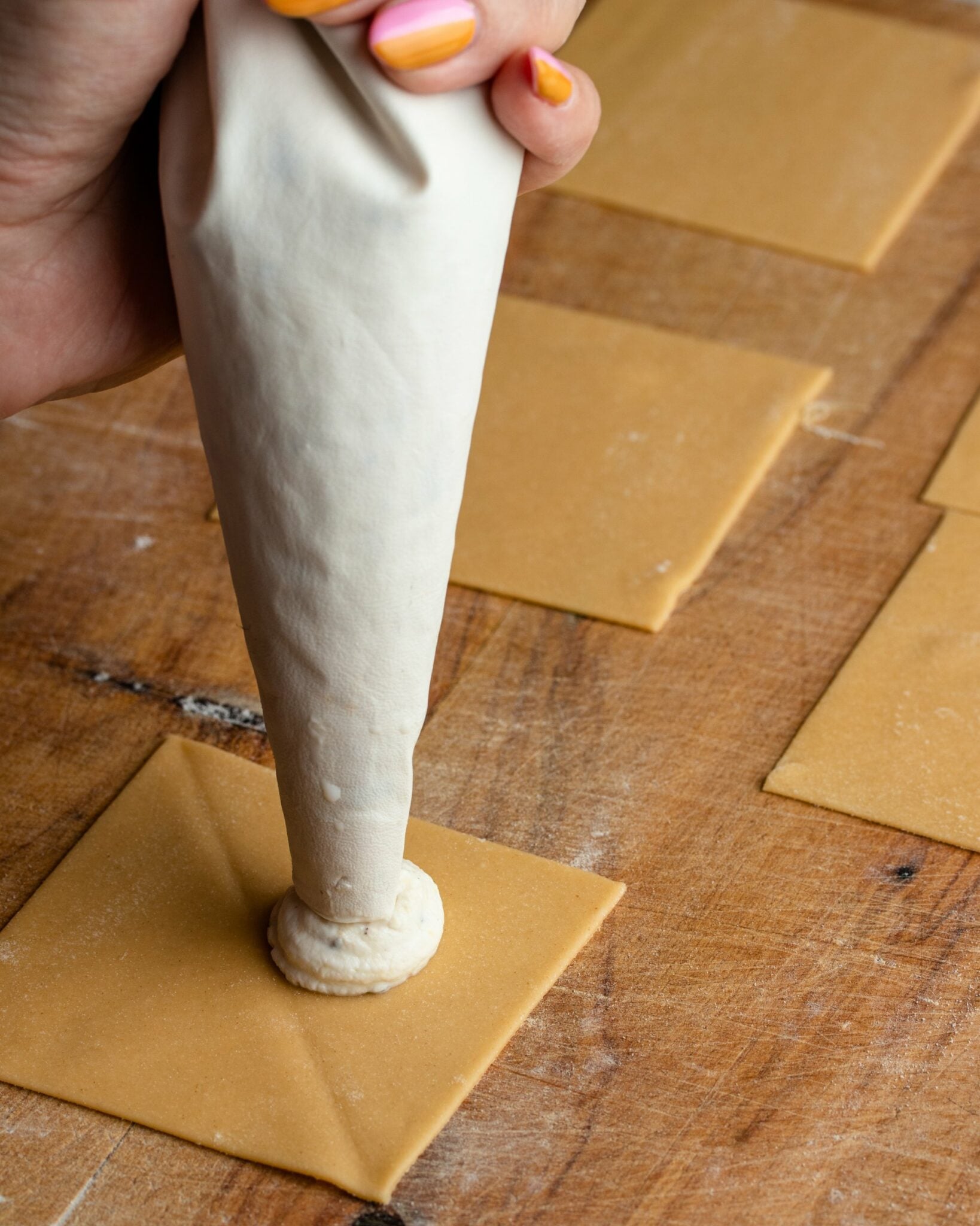 Triangoli with a simple ricotta filling - The Burnt Butter Table