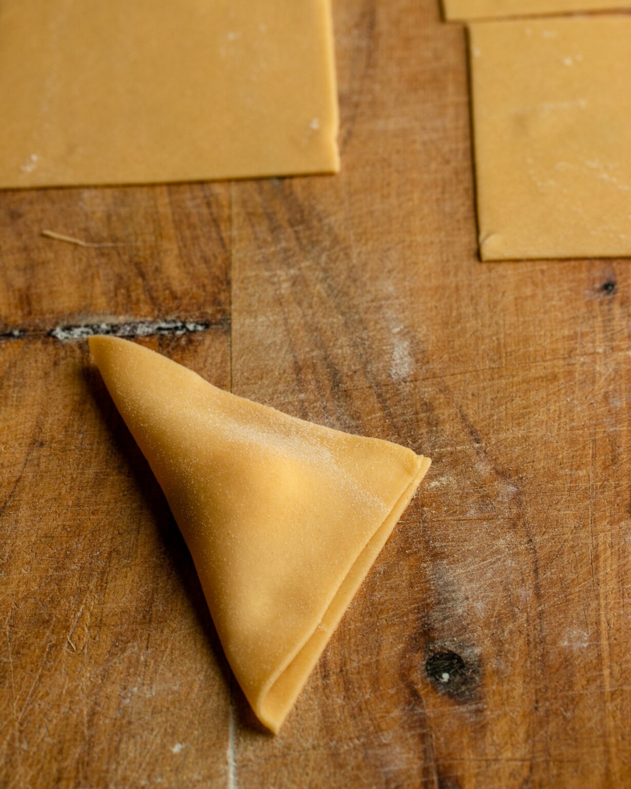 Triangoli with a simple ricotta filling - The Burnt Butter Table