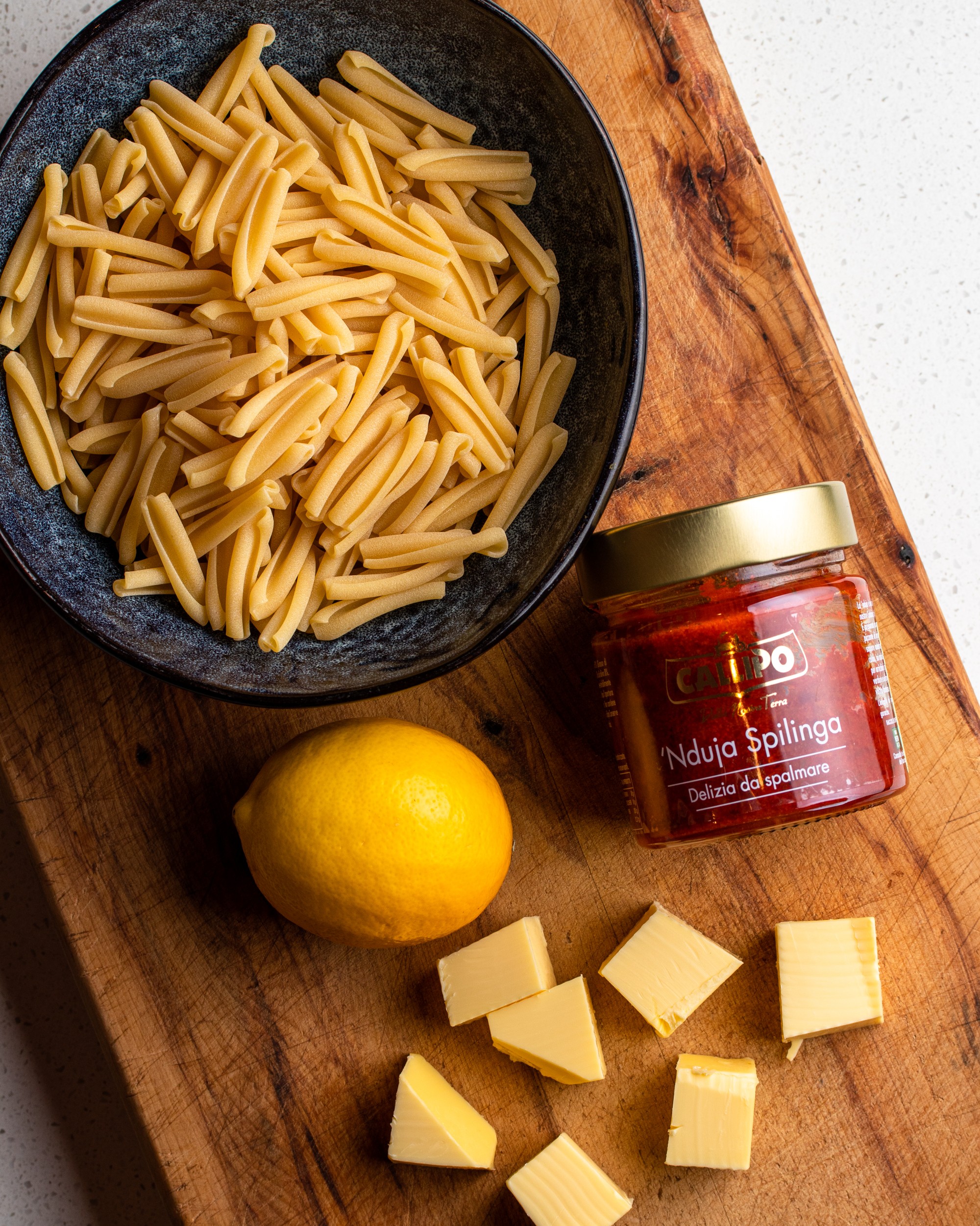 3 ingredient nduja butter pasta - The Burnt Butter Table
