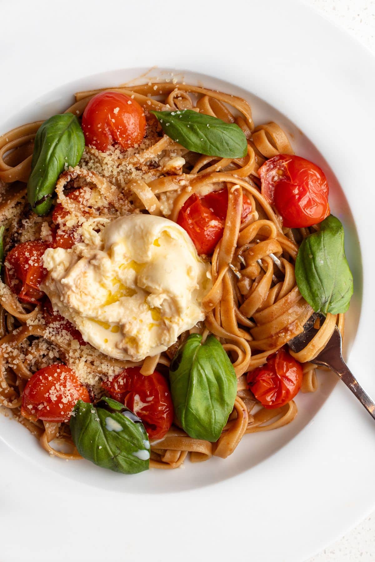 10 minute Cherry Tomato Pasta with Garlic and Basil - The Burnt Butter Table
