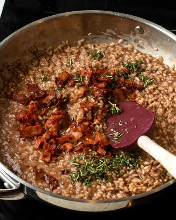 Red wine risotto - The Burnt Butter Table