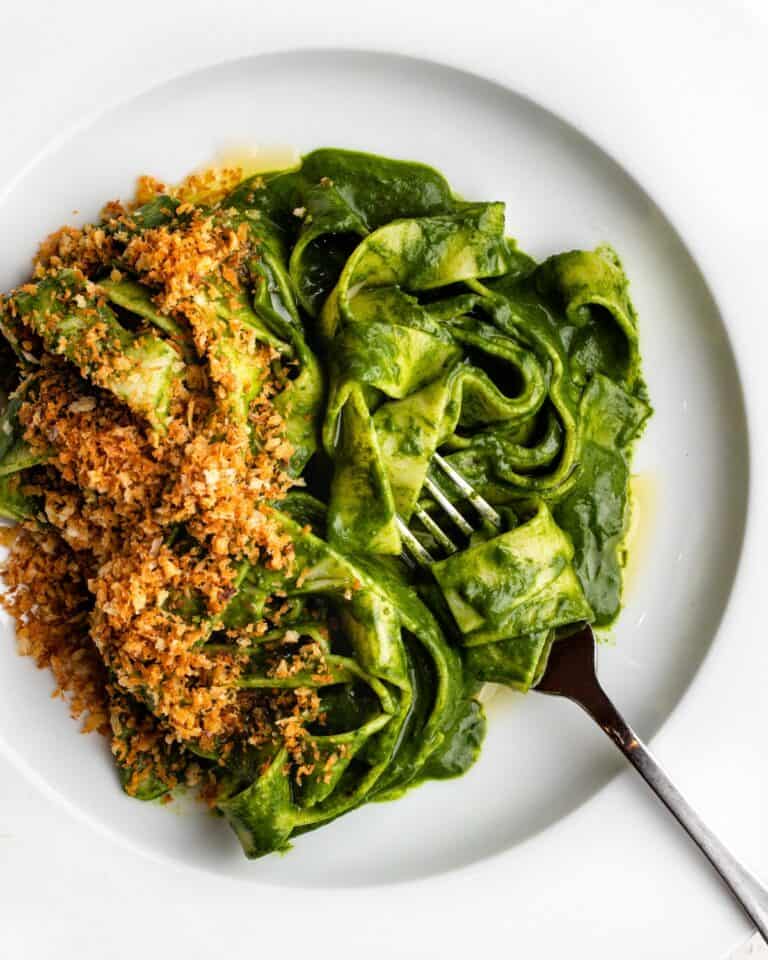 Quick Pea and Basil Green Pasta Sauce - The Burnt Butter Table
