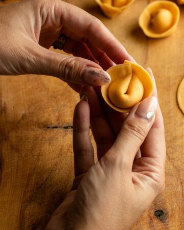 How to Make Cappelletti Pasta (easy filled shape!) - The Burnt Butter Table