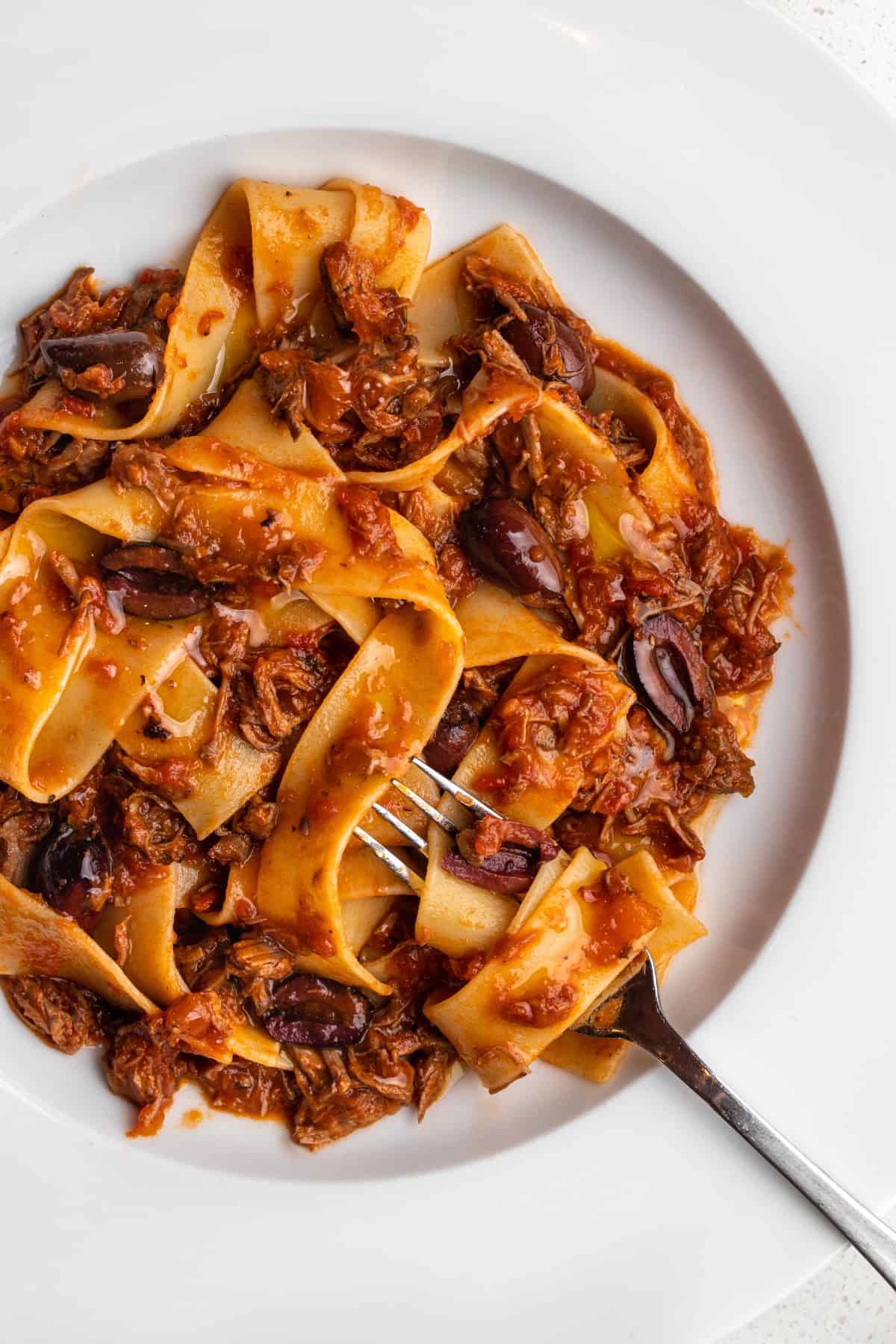 Easy Slow Cooked Lamb Ragu with Olives - The Burnt Butter Table