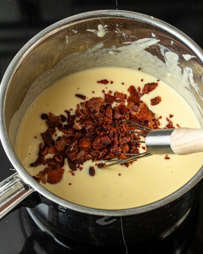 Easy Cheese Sauce for Pasta (optional bacon and thyme) - The Burnt ...
