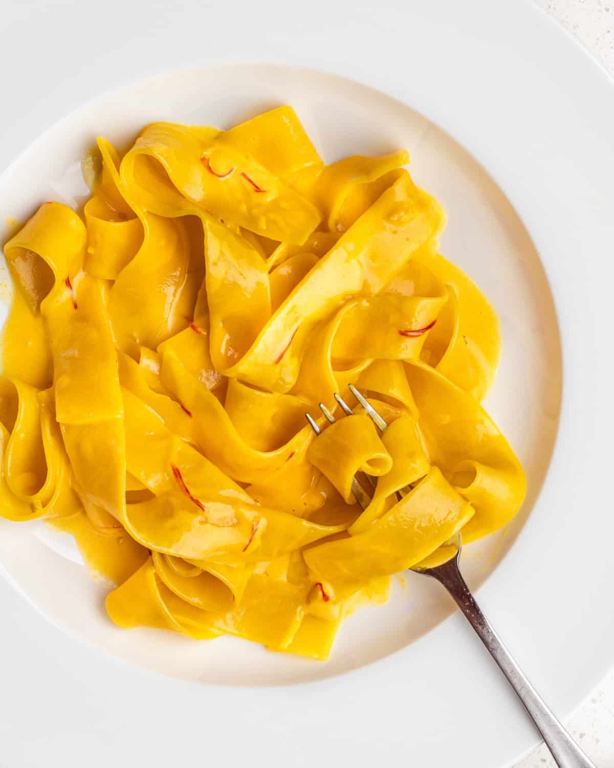 Easy Creamy Saffron Pasta Sauce - The Burnt Butter Table