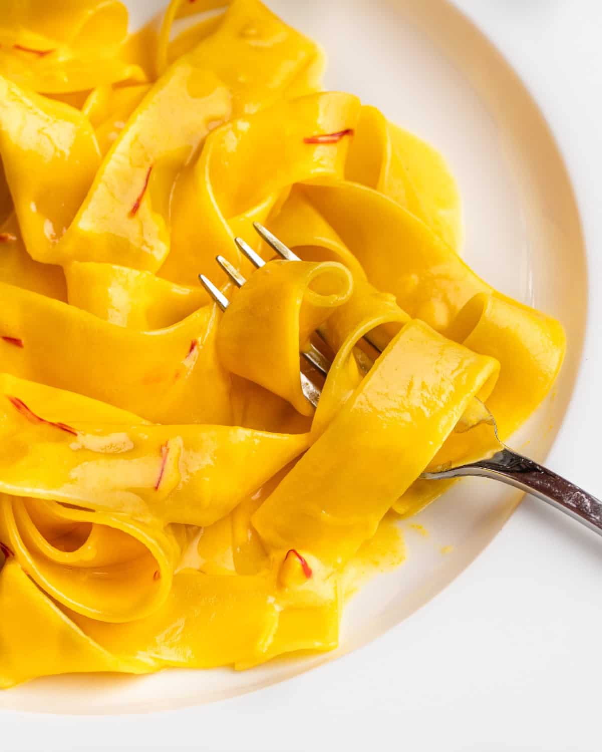Easy Creamy Saffron Pasta Sauce - The Burnt Butter Table