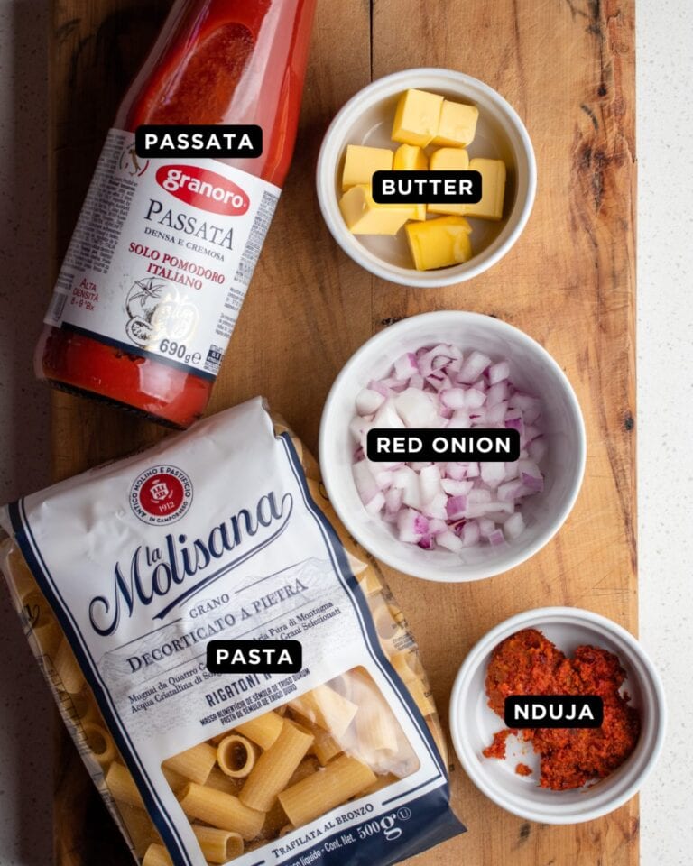 Delicious Tomato Nduja Pasta (pasta con nduja) - The Burnt Butter Table