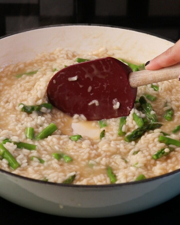 Delicious Spring Risotto with Asparagus and Peas - The Burnt Butter Table