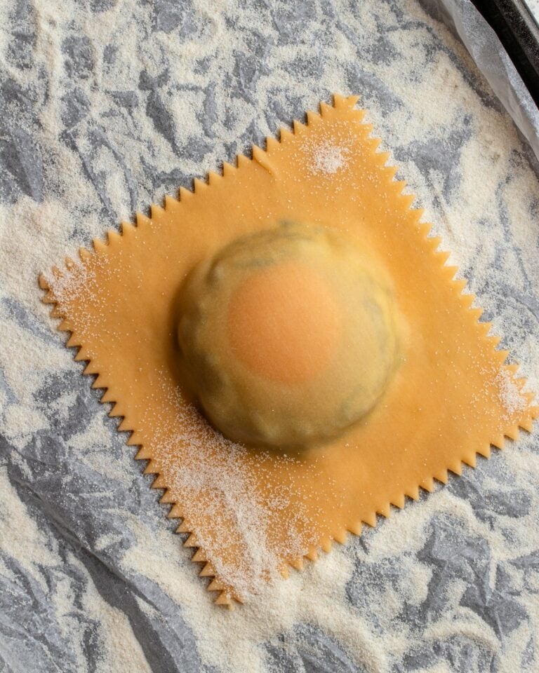 Egg Yolk Ravioli in a Butter Sauce (Raviolo al uovo) - The Burnt Butter ...