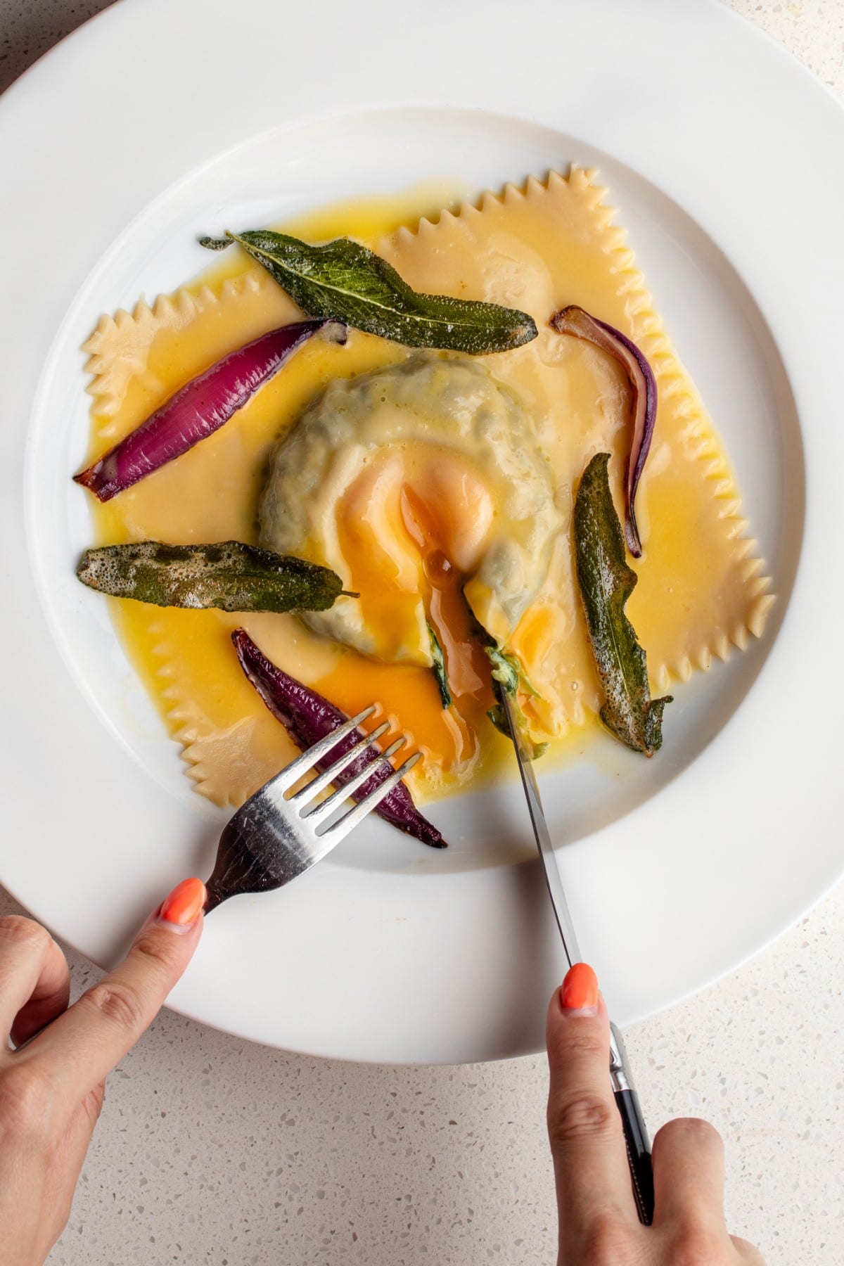 Egg Yolk Ravioli in a Butter Sauce (Raviolo al uovo) - The Burnt Butter ...