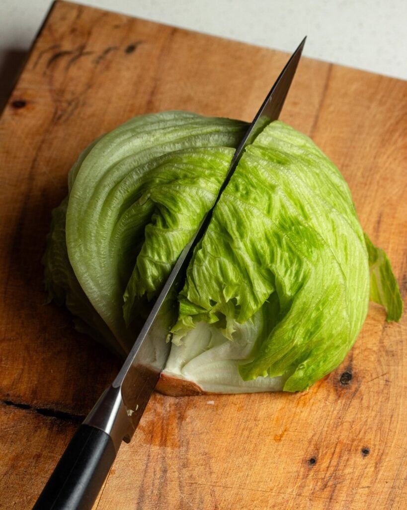 Easy Iceberg Wedge Salad (perfect pasta side dish) - The Burnt Butter Table