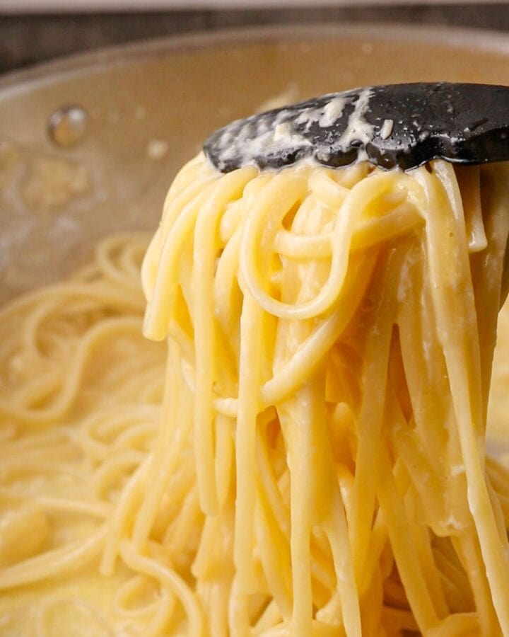 Easy white wine and butter pasta sauce - The Burnt Butter Table