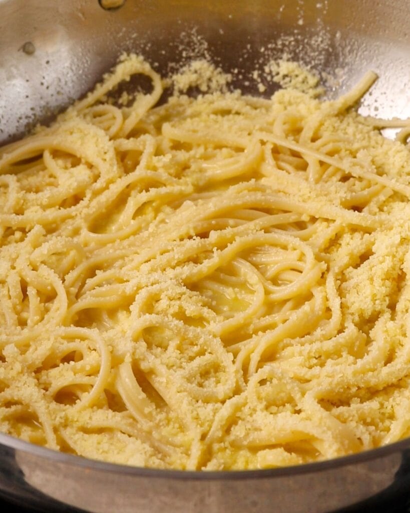 Garlic parmesan pasta with chicken (no cream) - The Burnt Butter Table