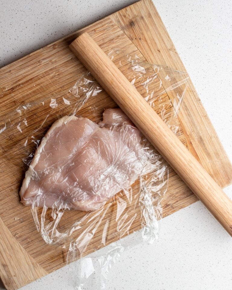 Garlic parmesan pasta with chicken (no cream) - The Burnt Butter Table