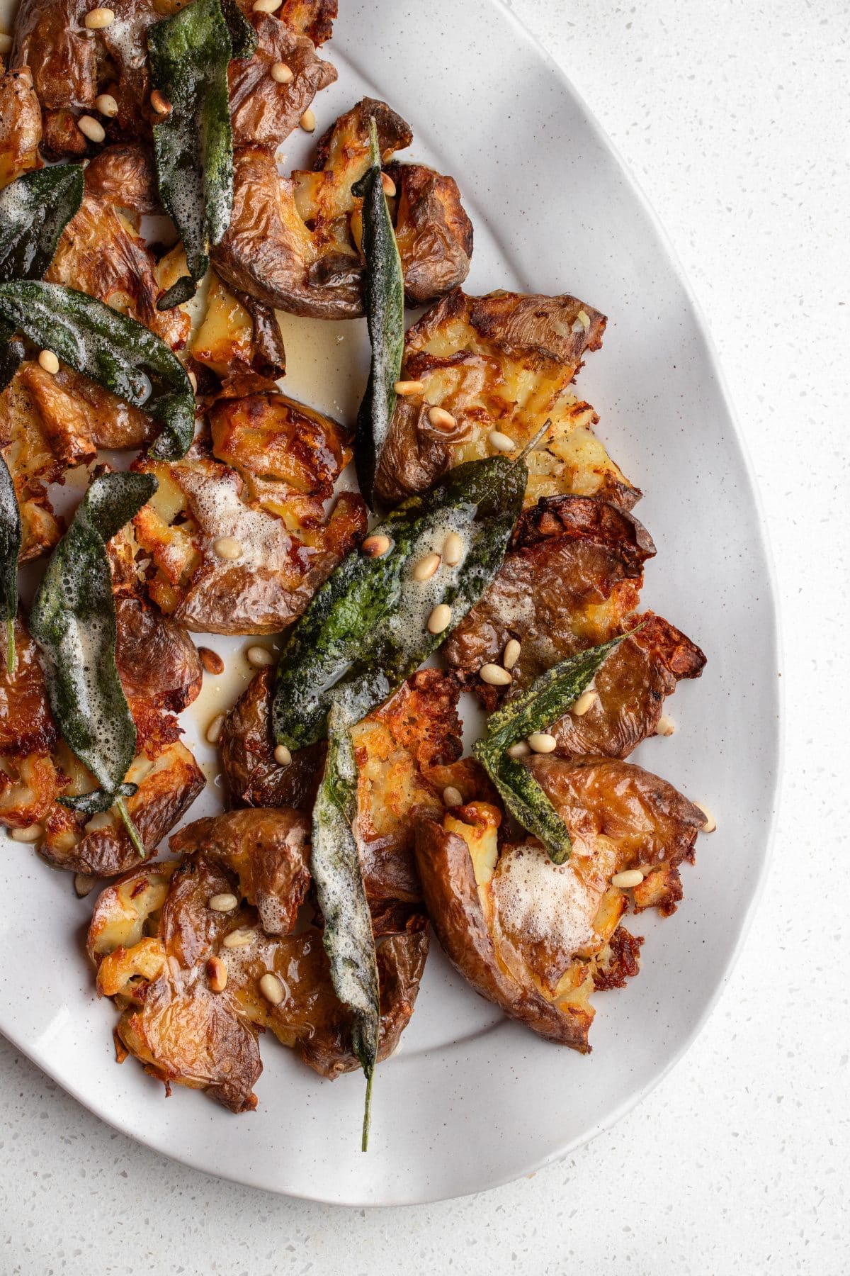 Incredible Crispy Smashed Potatoes with Sage Butter - The Burnt Butter ...