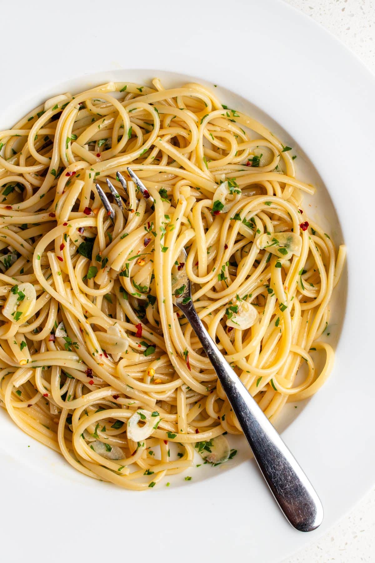Garlic Butter Pasta with Parmesan - The Burnt Butter Table