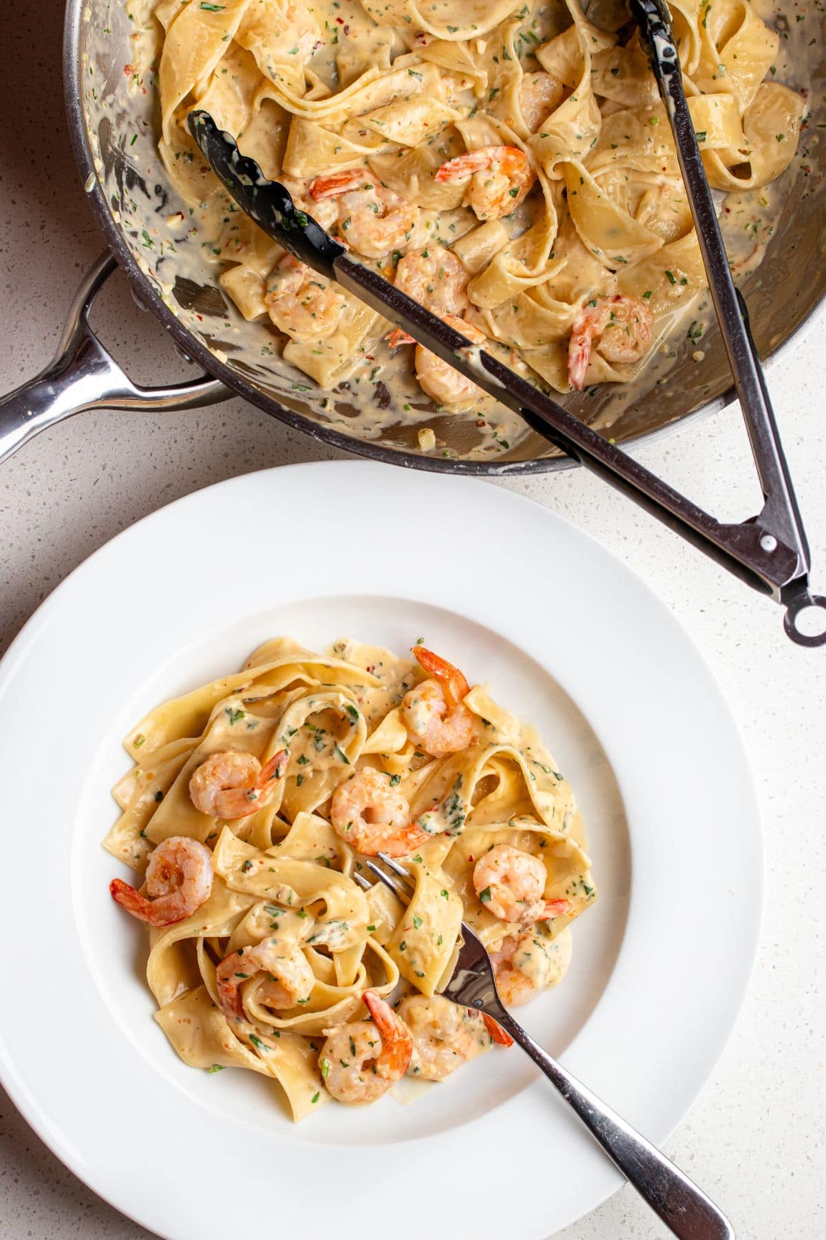 White Pasta Sauce (Creamy Garlic Parmesan) - The Burnt Butter Table